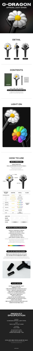 [PRE-ORDER] G-DRAGON - Official Lightstick – I HEART KPOP Australia