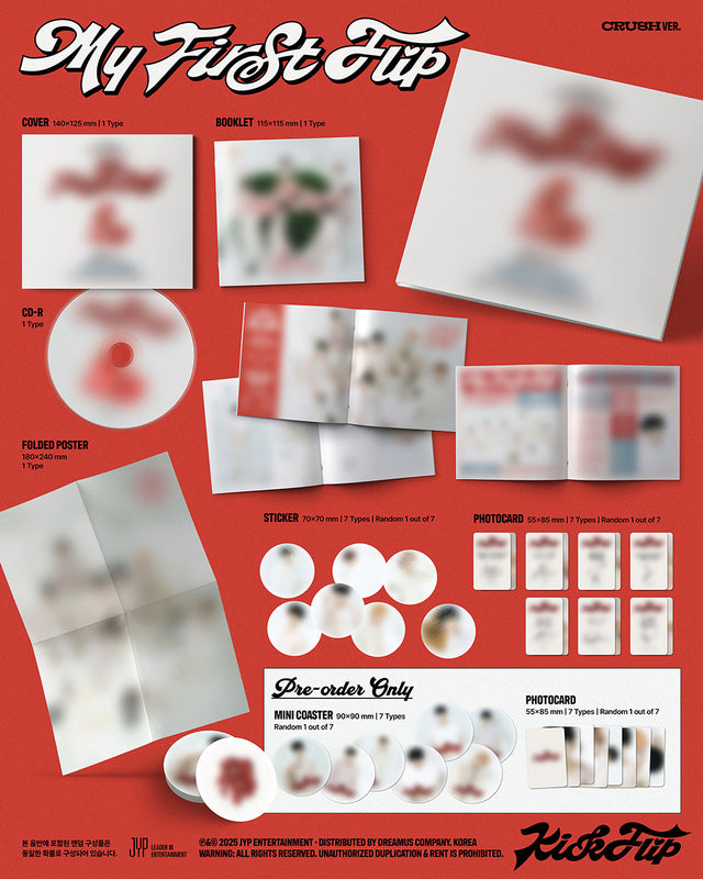 [PRE-ORDER] KICKFLIP - 3rd Mini Album 'MY FIRST FLIP' (CRUSH Ver)