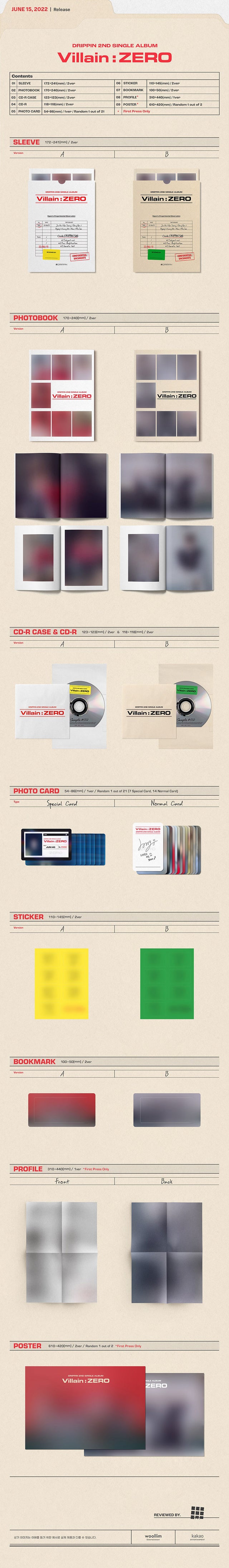 DRIPPIN - 2nd Single Album Villain : ZERO