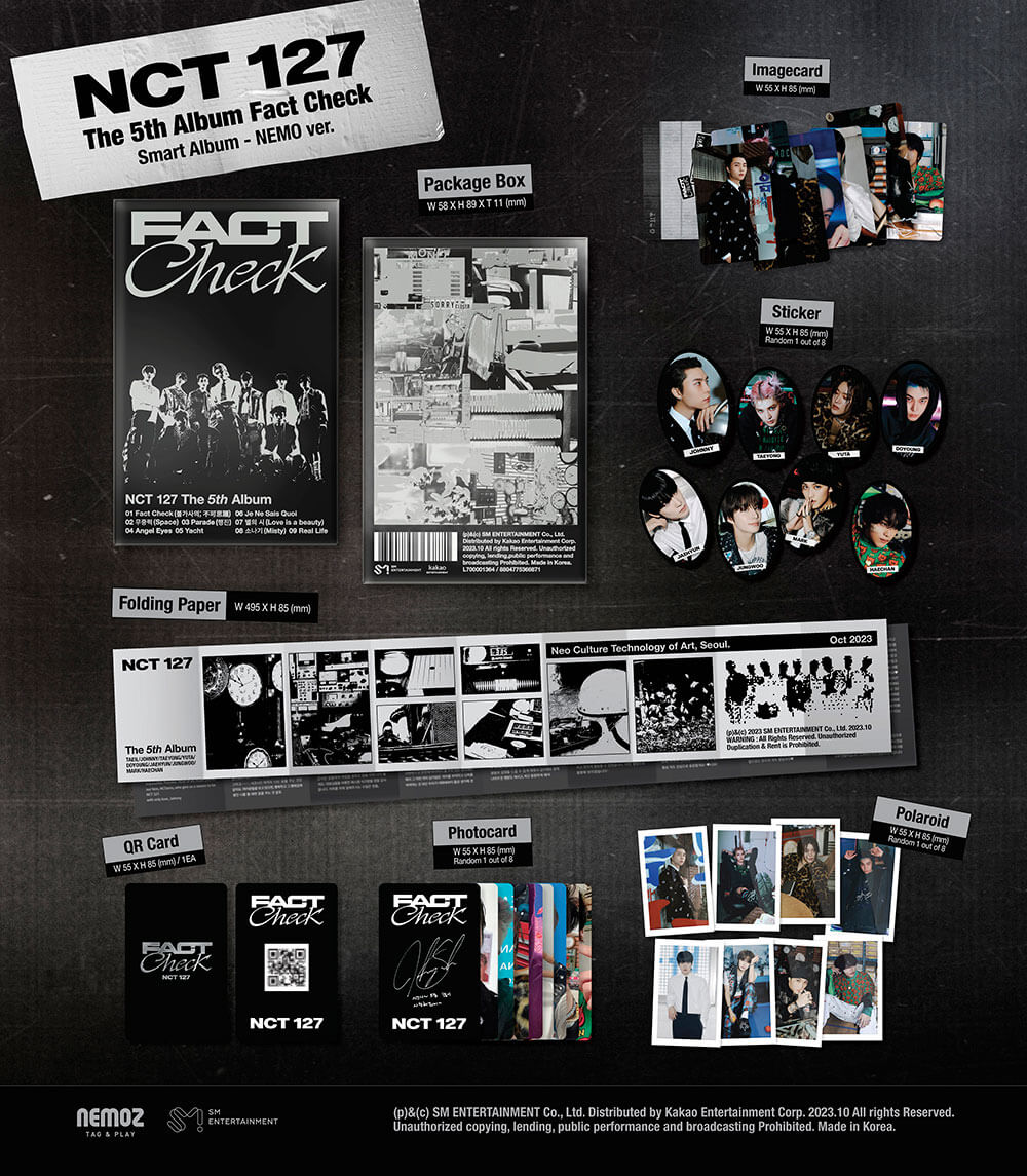 NCT 127 - 5th Full Album FACT CHECK (Small QR Version) – I HEART KPOP ...
