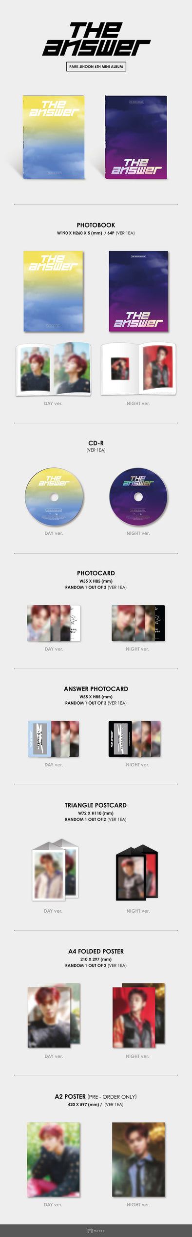 PARK JIHOON - 6th Mini Album THE ANSWER – I HEART KPOP Australia