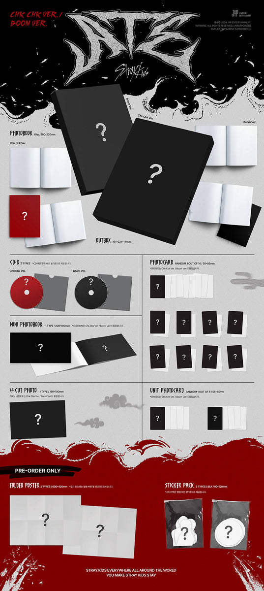 [PRE-ORDER] STRAY KIDS - ATE Album (Chk Chk Version/Boom Version) – I ...